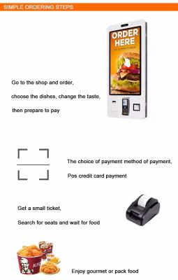 中国 高耐久性と多様なサイズのセルフオーダーキオスク、100% Aグレードパネル搭載 販売のため