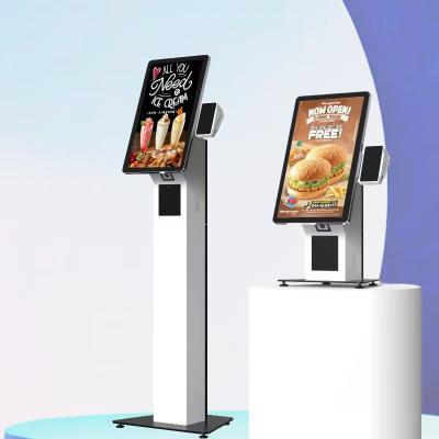 China 32 Inch LCD Display Self Ordering Kiosk with Receipt Printer and Menu Customization for Restaurants for sale