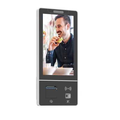 China 10-Point Capacitive Touch Screen Self Ordering Kiosk with 1920x1080 Resolution and Wall Mount for sale