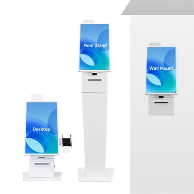 China 21.5 Inch Capacitive Touch 10 Point Self Service Kiosk with Multi-OS Support for Payment Terminal for sale