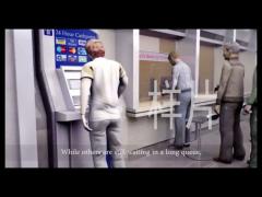 Aanpasbare zelfbediening Check In Kiosk Met Draaibaar Kaartverdeler