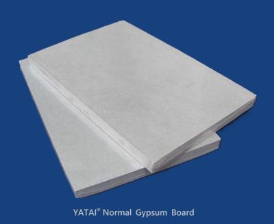 China Screw Fixing Normal Gypsum Board Fire Resistant For Partition Wall for sale