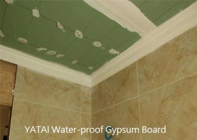 China 12.5mm Thickness Waterproof Gypsum Board Easy No Stress Installation for sale