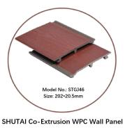 Quality Low Maintenance Wood Polymer Composite Wall Panel Featuring Grooved Surface for sale