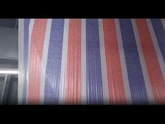 Three-color Striped Fabric Woven Waterproof PP/PE Tarpaulin
