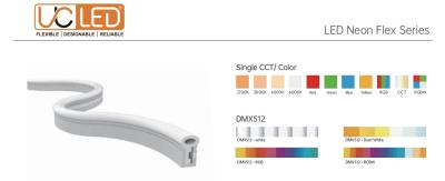 China Lâmina de LED de curvatura lateral de 24 V de tensão constante SPI e DMX512 à venda