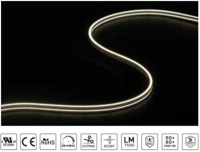 Cina Alta luminosità Flessibile laterale bend LED Strip IP67 impermeabile 94-V2 Fire Rating LED Strip in vendita