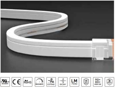 Cina Alte luminosità di curva laterale LED Neon Flex Light CV / DMX512 Event Neon Light in vendita