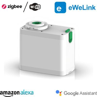 China Flagship Performance  eWeLink Smart Curtain Motor Zigbee / Wi-Fi Options 60kg Heavy Duty Rapid Gliding for sale