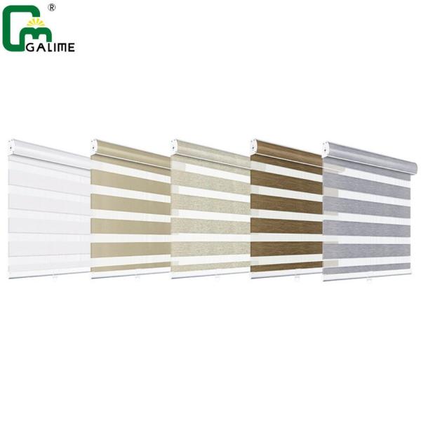 Quality Rechargeable Motorized Smart Zebra Shade Blinds Automated Battery Powered Custom for sale