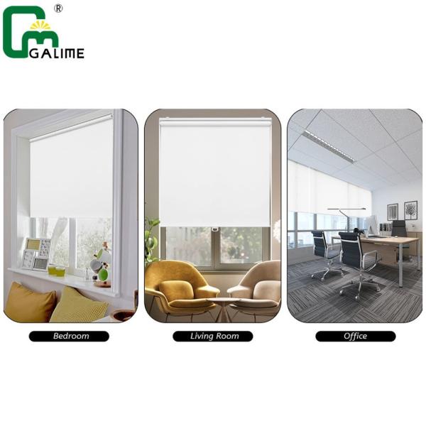 Quality 100 - 240V Zigbee Motorized Smart Roller Blinds Mesh Network Blackout Shades for sale