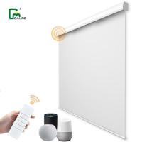 Quality 100 - 240V Zigbee Motorized Smart Roller Blinds Mesh Network Blackout Shades for sale