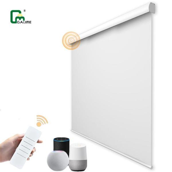 Quality 100 - 240V  Zigbee Motorized Smart Roller Blinds Mesh Network Blackout Shades for sale