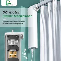China GM46T RF Remote Curtain Motor 433.92MHz 18W Replaceable Power Line Zero Configuration for sale