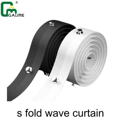 China Premium Ripple Fold Curtain Tape Motorized Track Accessory for Flawless S-Waves and Anti-Yellowing Fabric for sale
