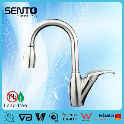 China SENTO pull out spring kitchen sink faucet for sale