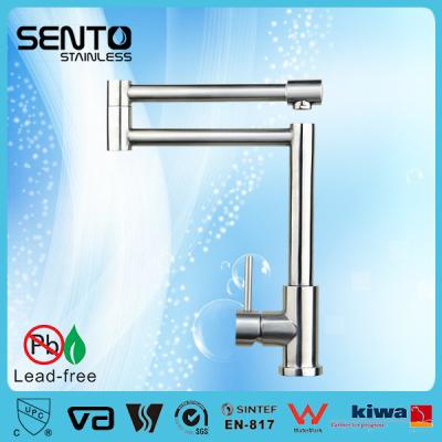 China SENTO round style kitchen sink faucet with stainless steel WATERMARK kitchen sink faucet for sale