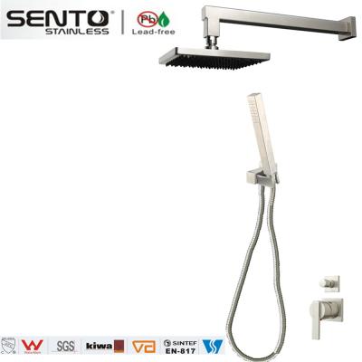China Mezclador multifuncional de la ducha del cuadrado del acero inoxidable de SENTO en venta