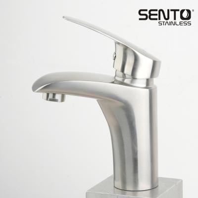 China La cubierta sin plomo de SENTO montó el grifo del lavabo del cuarto de baño de los grifos en venta