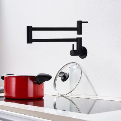 China Grifo material de acero inoxidable montado en la pared más nuevo del fregadero de cocina del golpecito de agua del llenador del pote el 304/316 en venta