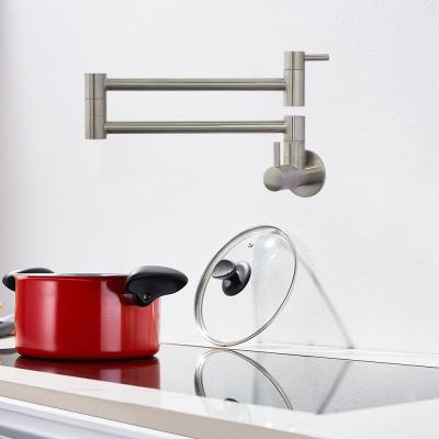 China 304/316 llenador extensible de acero inoxidable del pote de la cocina con 2 cartuchos apagados de cerámica en venta