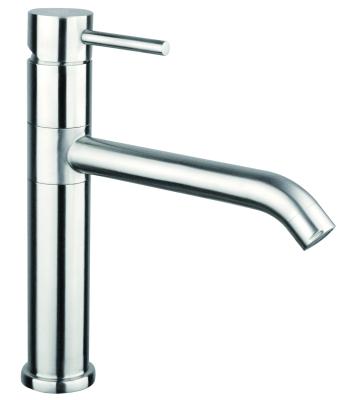 China Nueva grifo diseñado acabado cepillado del mezclador del lavabo del cuarto de baño del estilo sola manija en venta