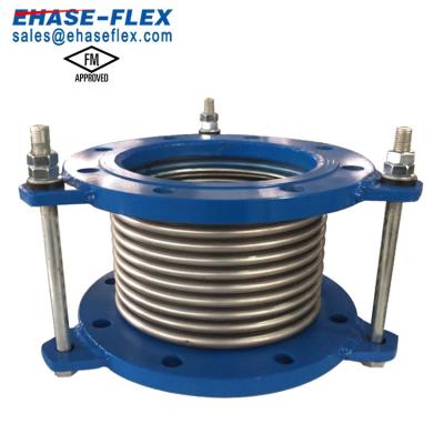 China 304 Flange Connect Flexible Hose Bellows Pipe Joint For Vibration Absorbing for sale