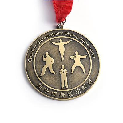 China Medalhas criativas da concessão do metal da aptidão da escultura para a personalização das crianças à venda