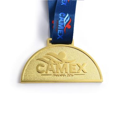 China Semi medalhas cortadas ouro da concessão do metal do círculo para presentes nadadores da lembrança à venda