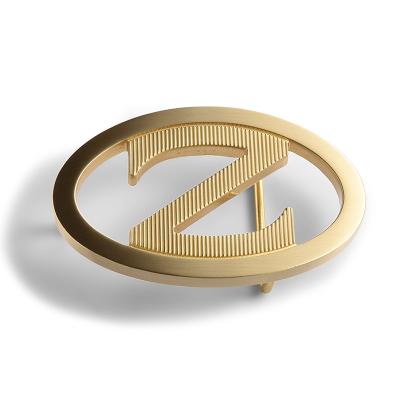China Gesp van de het Metaalriem van het nieuwigheids de Gouden Zink Lege als Hoge Beëindigengiften 50*80mm Grootte Te koop