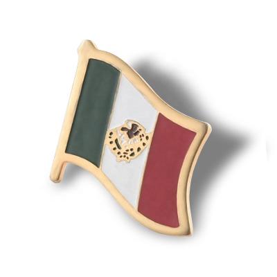 Cina Il Pin di metallo dei prodotti del ricordo Badges la bandiera nazionale del Messico a forma di in vendita