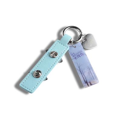 Cina Keychain caldo del cuoio del fumetto di dramma del film e della televisione di stile cinese con l'insieme del distintivo del metallo in vendita