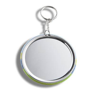 Cina Specchio cosmetico portatile del fumetto del metallo della catena del metallo su ordinazione circolare creativo dello specchietto in vendita