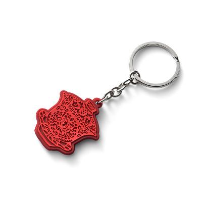 Cina PVC Keychain, portiere del silicone, catena chiave di gomma di forma della tazza di tè in vendita