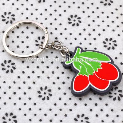 Cina Keychain variopinto materiale su ordinazione del PVC in vendita