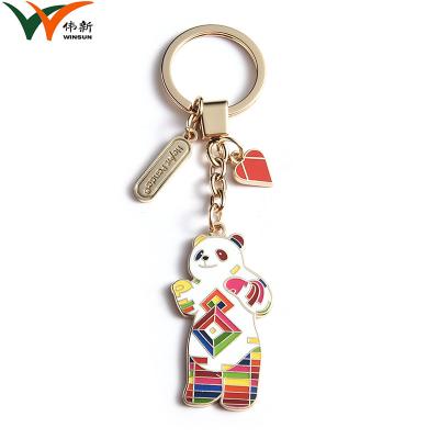 Cina Personaggio dei cartoni animati durevole Keychains, metallo inciso variopinto Keychains in vendita