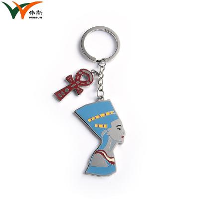 Cina Smalto su ordinazione Keychain, smalto molle Keychain del metallo dei personaggi dei cartoni animati creativi in vendita