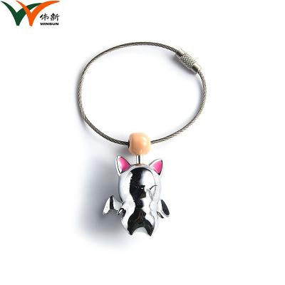 Cina Muore il metallo inciso in lega di zinco Keychains della colata/la tastiera dell'animale del metallo pittura di cottura in vendita
