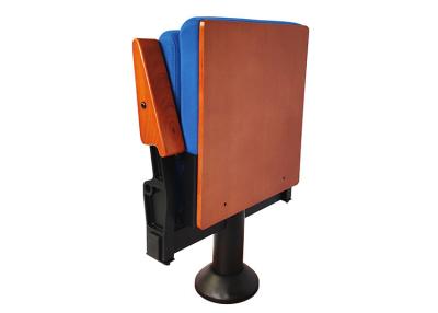 China Solf Auditorium Folding Padded Seat Upholstery Lecture Hall Fixed Seating for sale