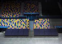 China Powerful Telescopic Seating Systems For Sport Hall Color Collocation for sale