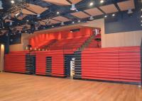China Upholstered Bench Retractable Platform System / Comfortable Retractable Stadium Seating for sale