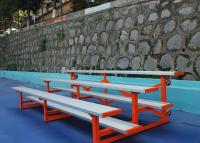 China Portable Temporary Spectator Stands With Fixed Bleacher / Pneumatic Wheels for sale