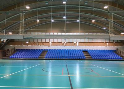 China Modular Retractable Seating System Powder Coated Frame For Gym Space for sale