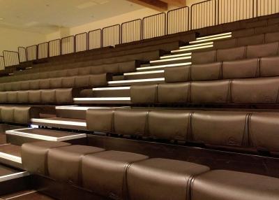 China Long Lasting Durability Retractable Bleacher Seating Powder Coating For Indoor Sport Hall for sale
