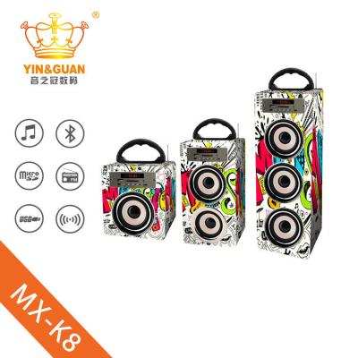 China wooden portable bluetooth speaker  karaoke wireless speaker home theater speaker for sale