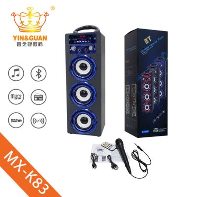 China wireless bluetooth speaker  subwoofer portable speaker super bass speaker with karaoke for sale