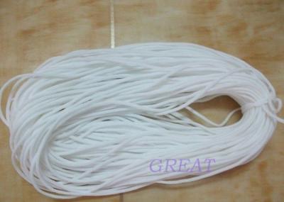 China Wedtex China Manufacturer 3MM 4MM 5MM Round Flat Elastic Band Earloop for sale