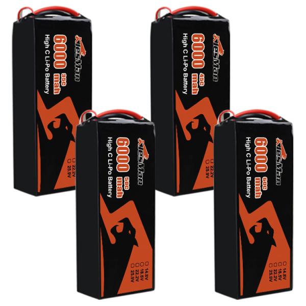 Quality Black 22.2V 6S FPV Drone Battery Rechargeable Lipo Battery for FPV Drones for sale