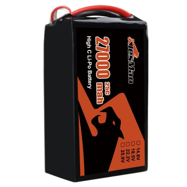 레이싱 FPV 드론 호환 Lipo FPV 드론 배터리 6S 22.2V 27000mAh 25C UAV 배터리 XT60 커넥터