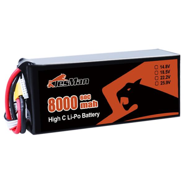 Quality RC FPV Drone Battery 8S1P 30.4V 8000mAh 25C Lipo Battery for 13-15inch Drone for sale